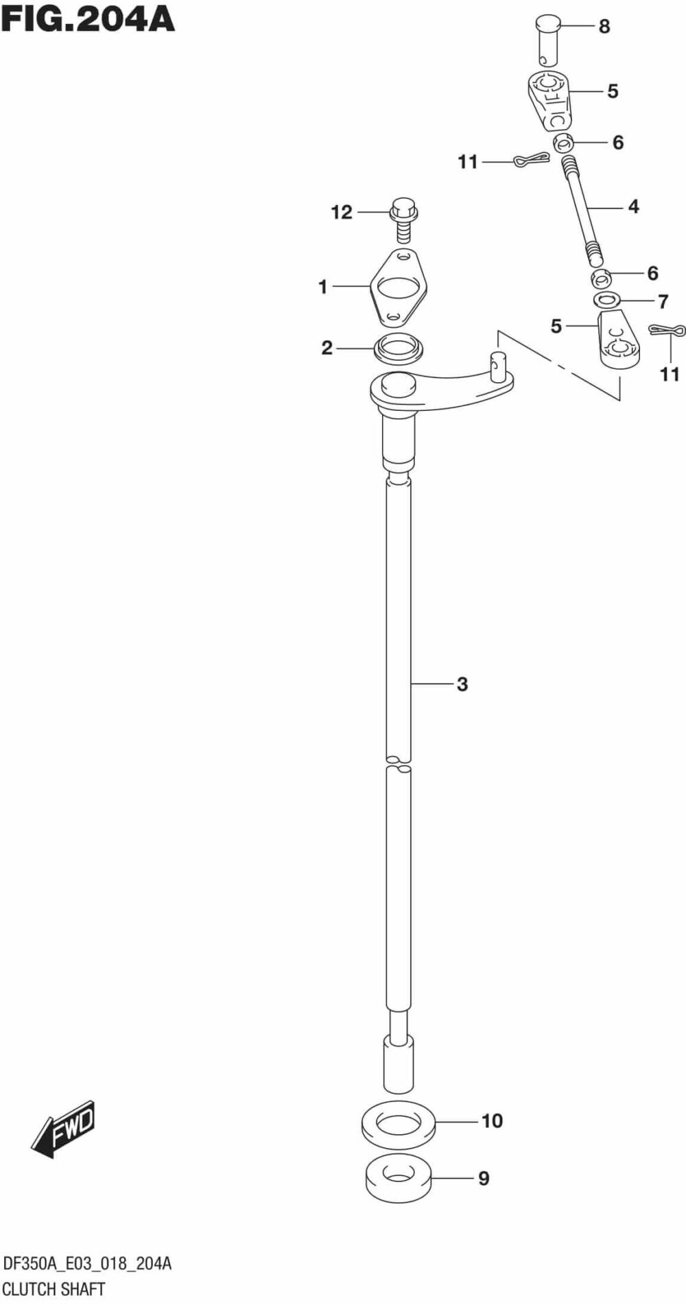 Clutch Shaft - Precision Marine