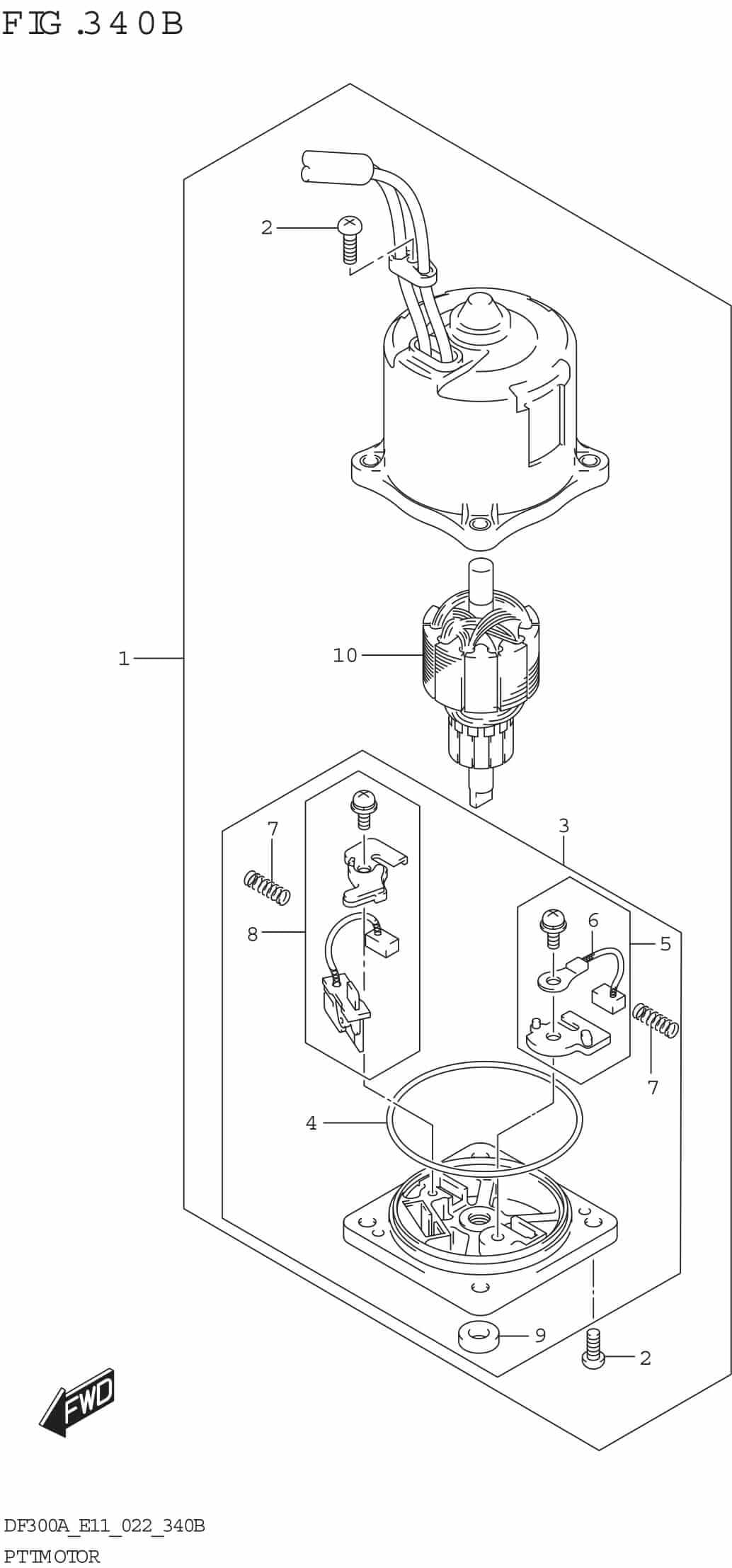 PTT Motor (L-Transom) - Precision Marine