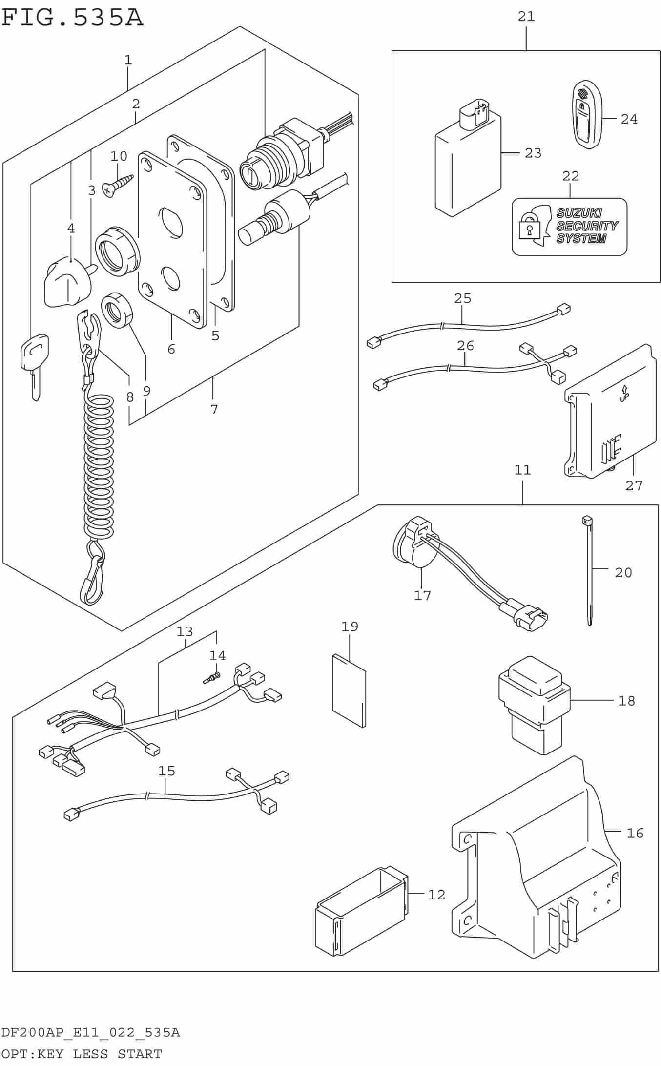 OPT: Key Less Start (020:(E01,E03),021:E11) - Precision Marine