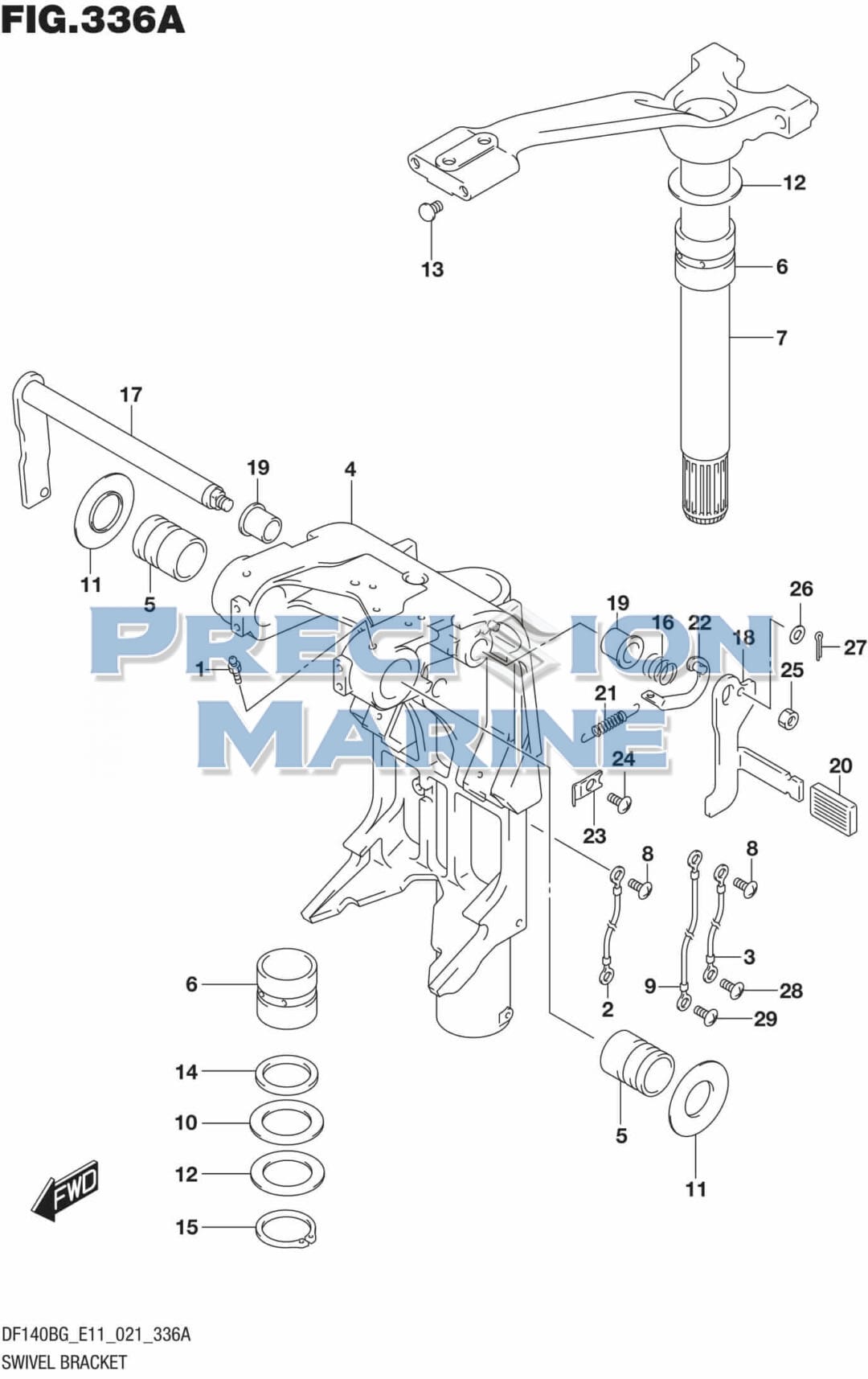 Swivel Bracket | 33621 | Precision Marine