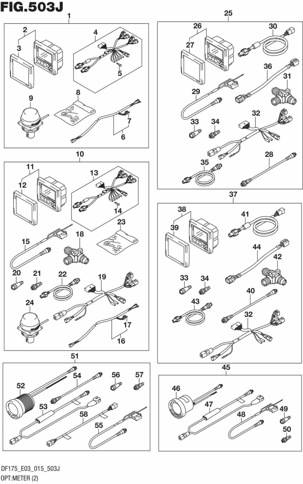 OPT: Meter (2) (DF150ST E03) - Precision Marine